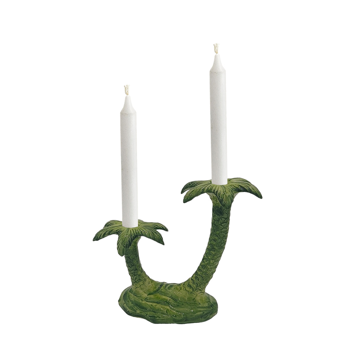 Palm Hand Painted Ceramic Candle Holder – RIS Store KSA