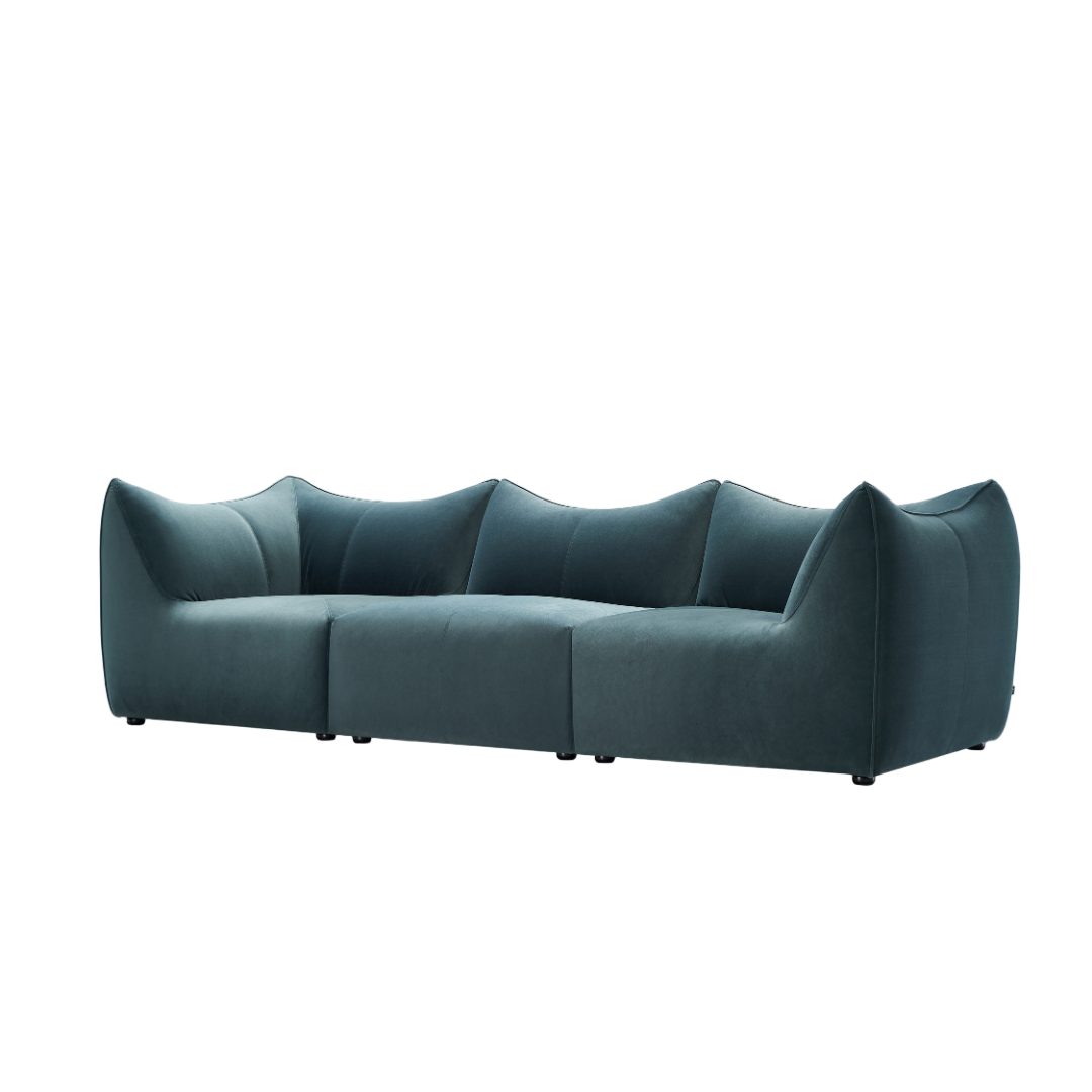 Mauri Velvet Blue Sofa – RIS Store KSA