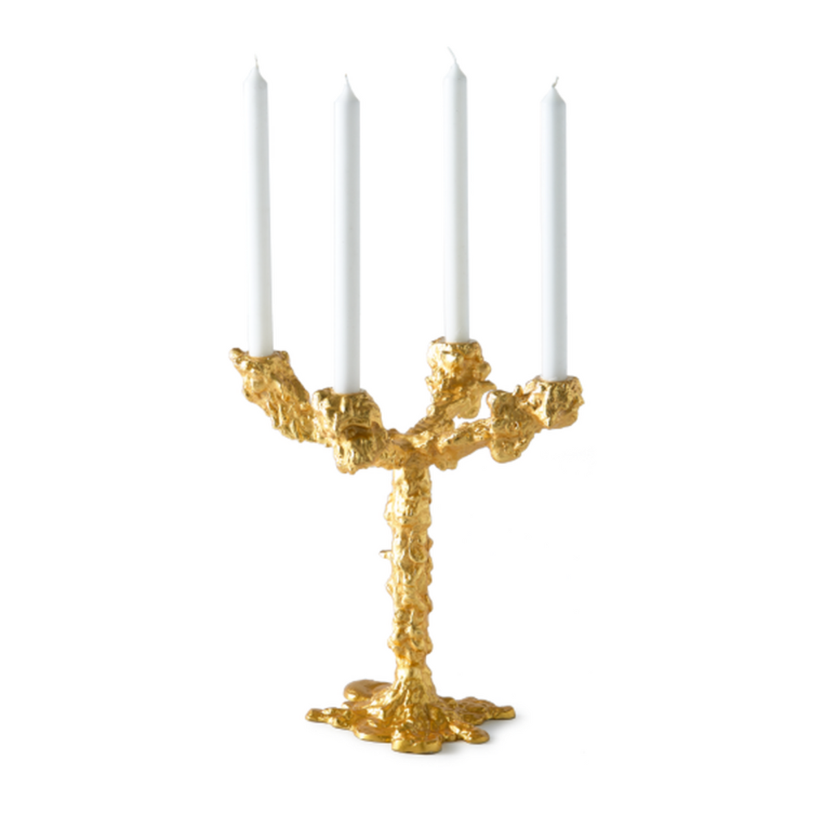 Drip Gold Candle Holder 4-Arms – RIS Store KSA