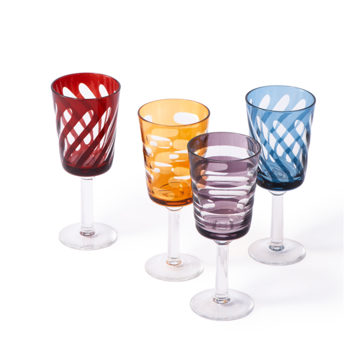 Tubular Wine Glasses Set of 4 – RIS Store KSA