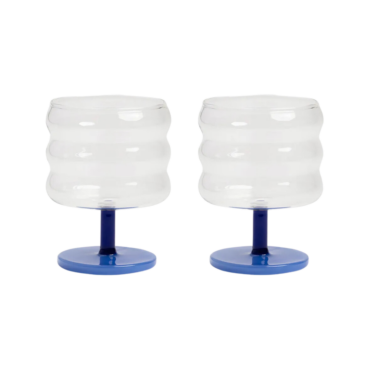 Mingle Glass Blue Set Of 2 Ris Store Ksa