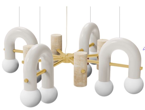 Pyppe Quadruple Suspension Lamp – RIS Store KSA
