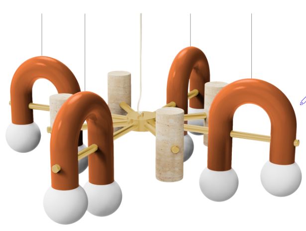 Pyppe Quadruple Suspension Lamp – RIS Store KSA