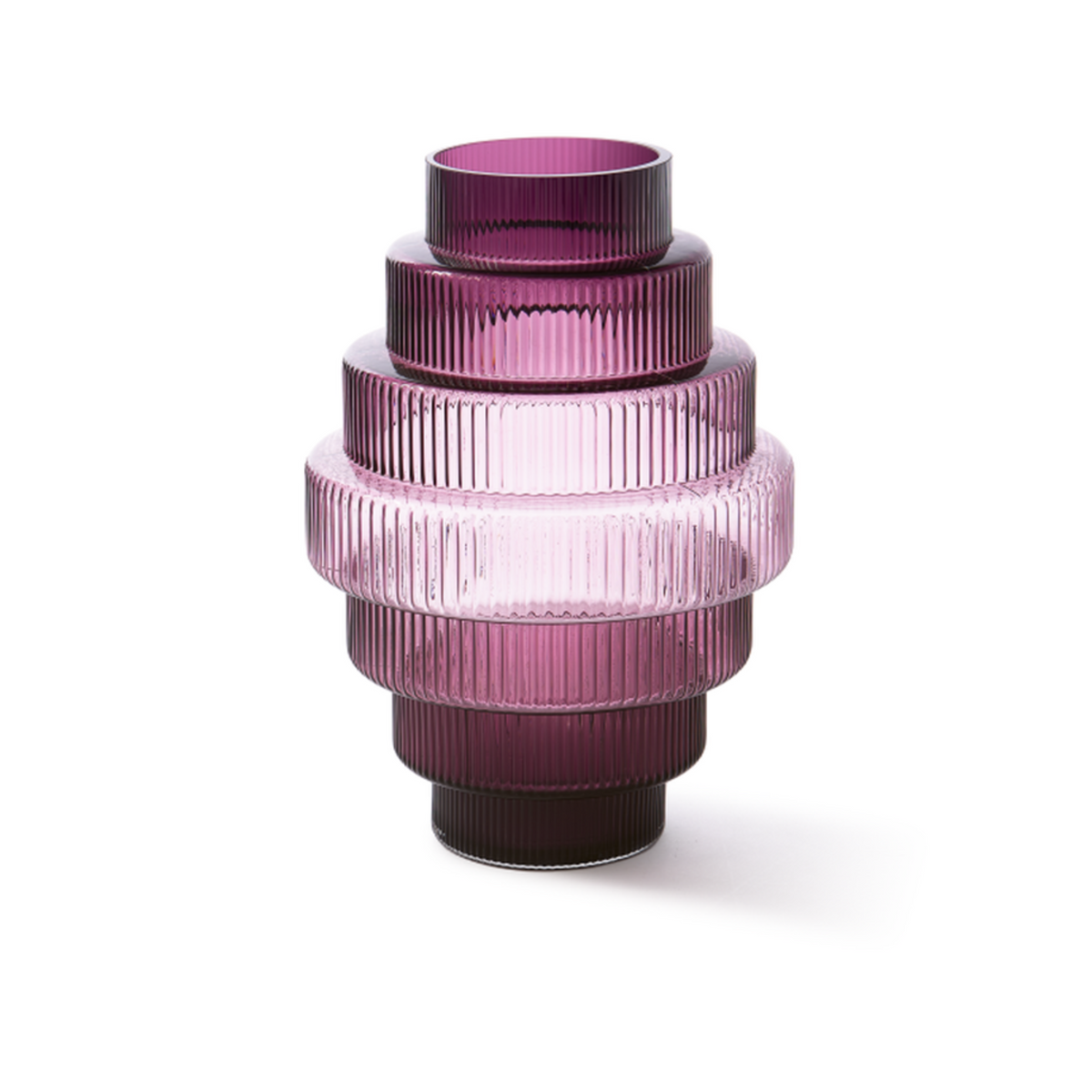Steps Dark Purple Vase - L – RIS Store KSA